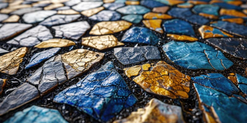 A Detailed View of a Mosaic Tile Floor. Perfect for Interior Design ...