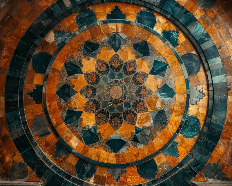 Detailed View of Mosques Ceiling with Geometric Patterns Stock Image ...