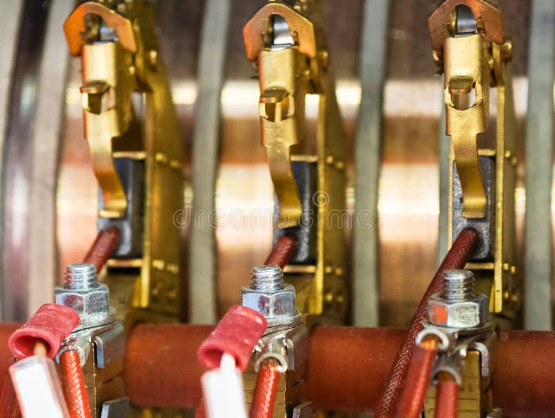 Detailed View of Motor Brush Assembly and Commutator Highlighting ...