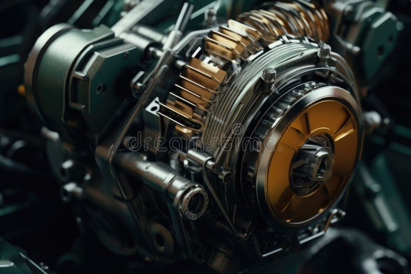 Detailed View Motor Engine's Internal Components Stock Photos - Free ...