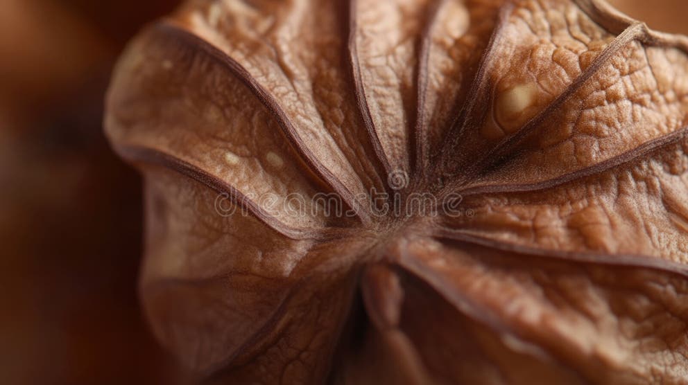 A Detailed View of a Nut Shell on a Table, Suitable for Use in ...