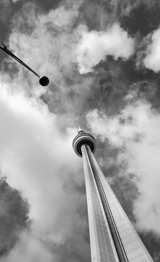 Vertical, Details View of the World Famous CNN Tower. Editorial Stock ...
