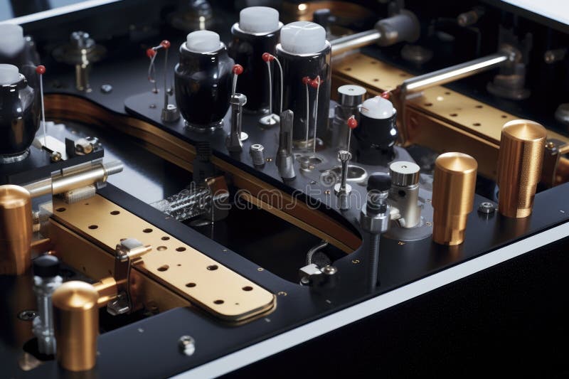 Detailed View of a Pianos Pedal System Stock Illustration ...