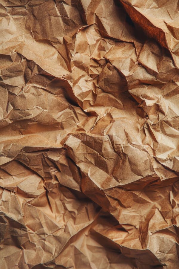 Detailed View of a Piece of Brown Paper, Suitable for Various Design ...