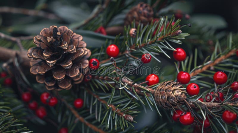 A Detailed View of a Pine Cone on a Tree Trunk Stock Photo - Image of ...