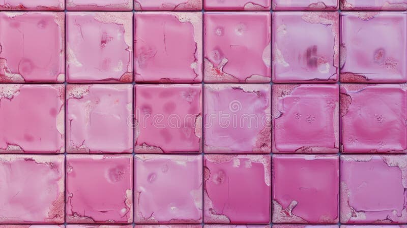 Detailed View of a Pink Tiled Wall, Suitable for Backgrounds or ...