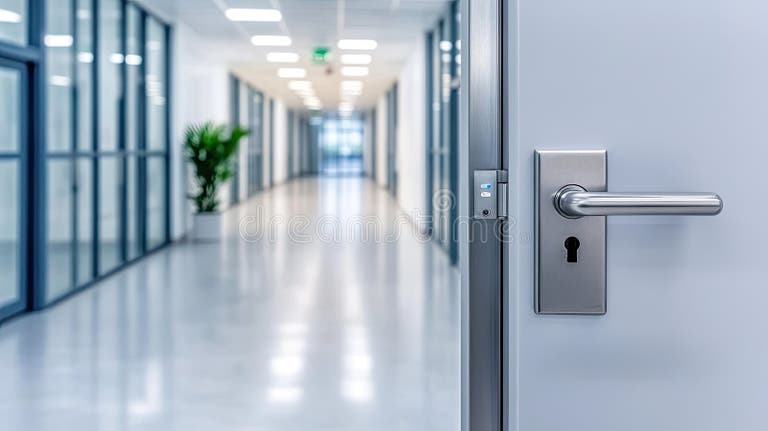 Detailed View of a Prison Cell Door Lock with a Key Inserted ...