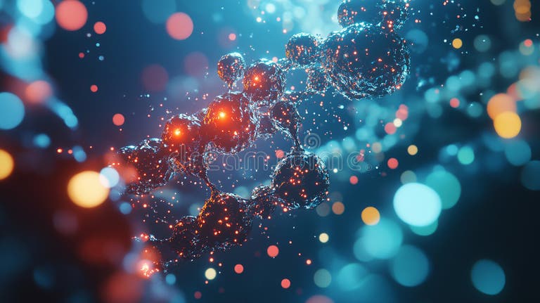 Detailed View of Protein Synthesis Highlighting Molecular Structures ...