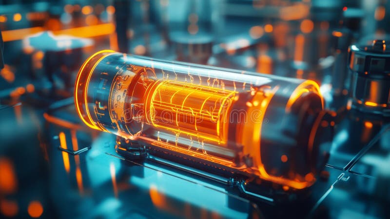 Detailed View of a Prototype Battery Using Nanostructures Technology ...