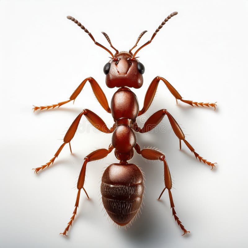 Detailed View of a Red Ant Showcasing Its Anatomy and Features Stock ...