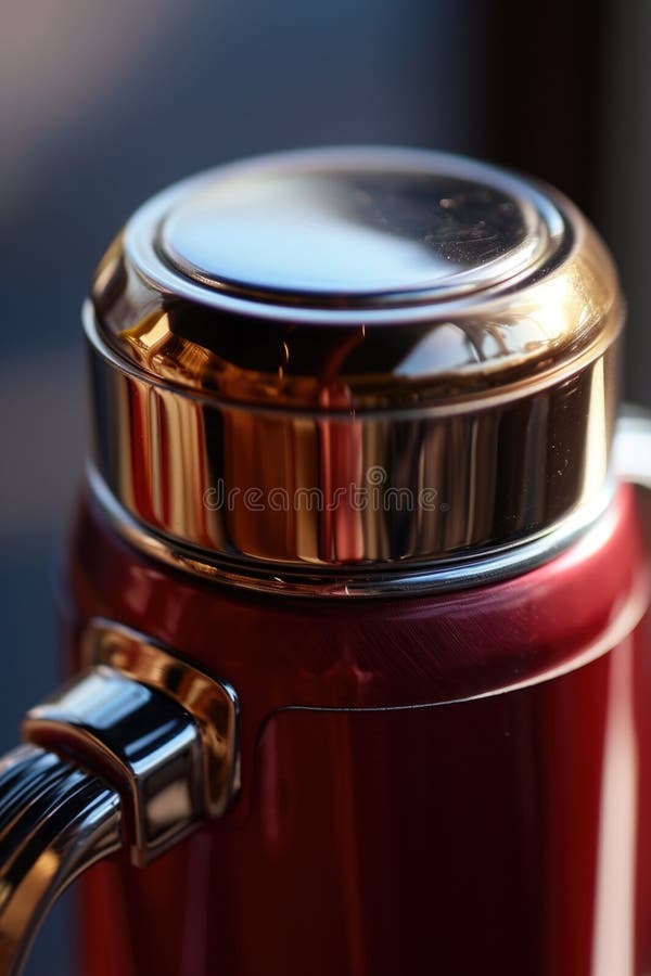 A Detailed View of a Red Coffee Pot. Suitable for Coffee Lovers and ...