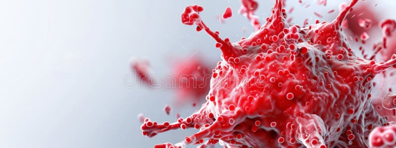 A Detailed View of a Red Liquid with Droplets of Blood Dripping from ...