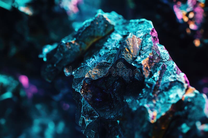 A Detailed View of a Rocky Surface with Texture and Patterns Stock ...