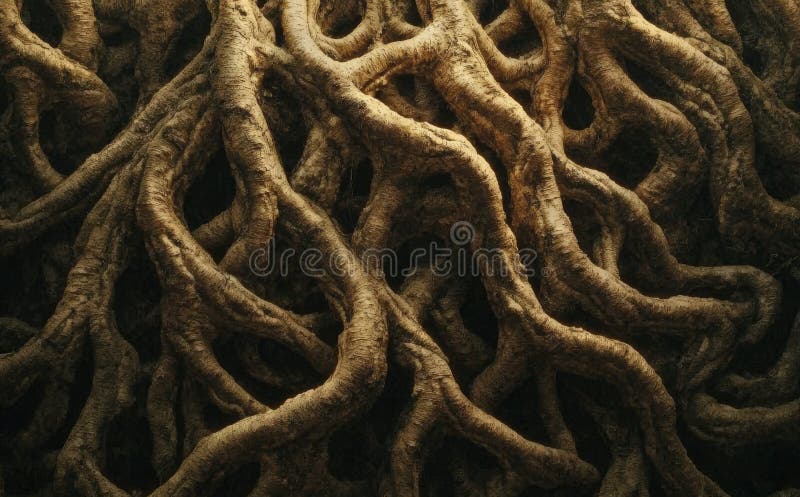 Detailed View of the Root Network, Revealing Its Complex Structure ...