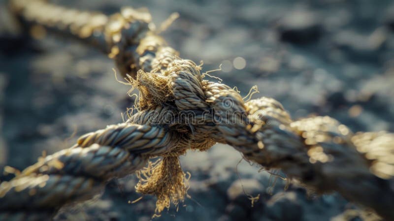 Detailed View of a Rope Laying on the Ground, Suitable for Various ...