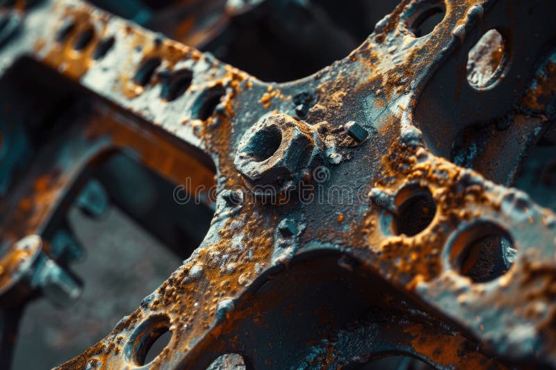 Detailed View of a Rusted Metal Structure. Suitable for Industrial ...