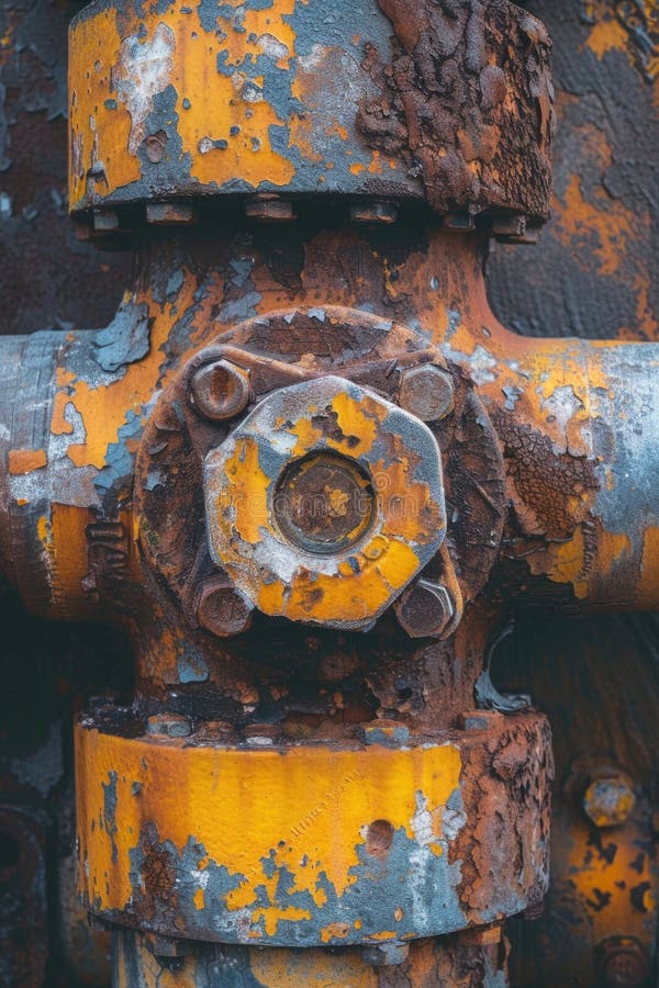 Detailed View of a Rusty Fire Hydrant, Suitable for Urban or Industrial ...