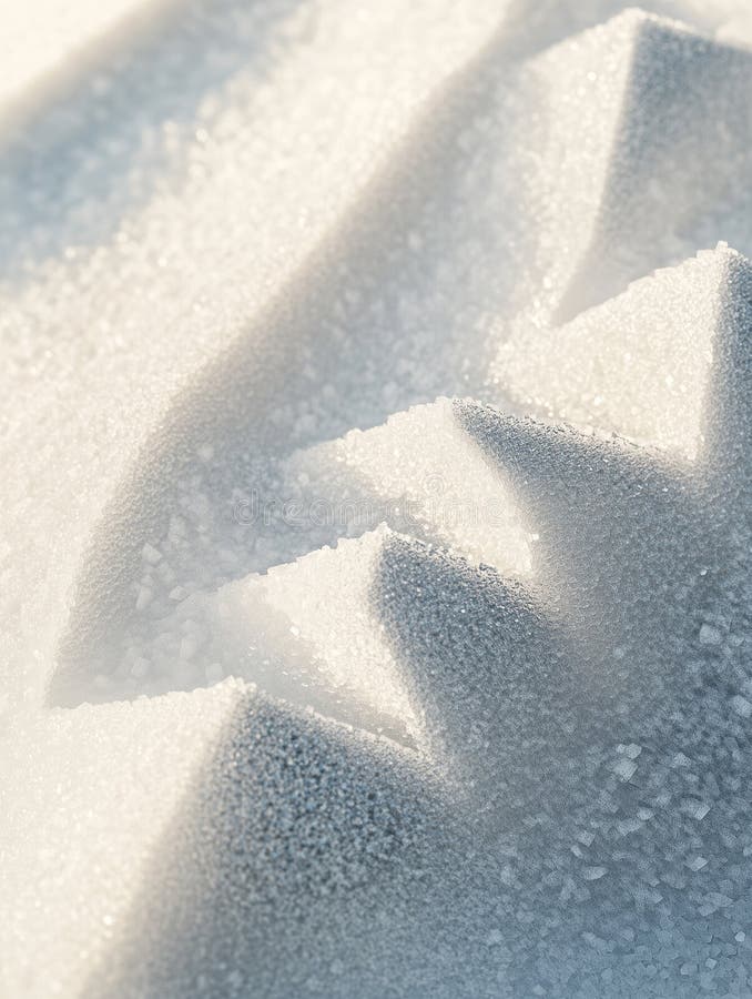 Detailed View of Salt Crystals Forming Natural Patterns in a Fine White ...
