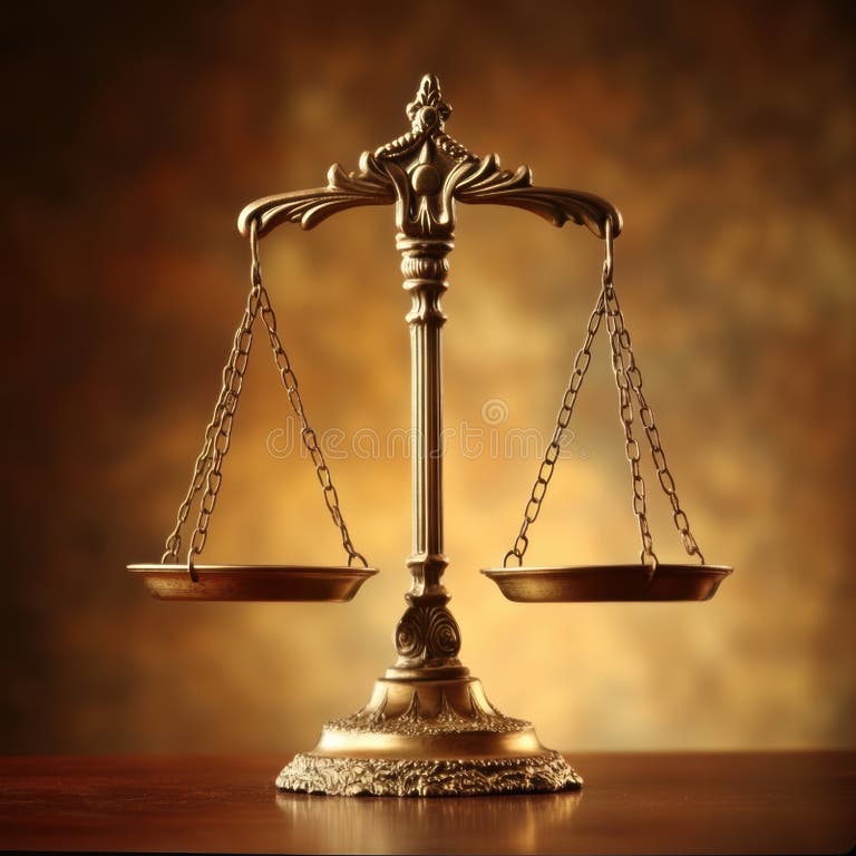 A Detailed View of a Scale with Chains Resting on a Table Surface ...