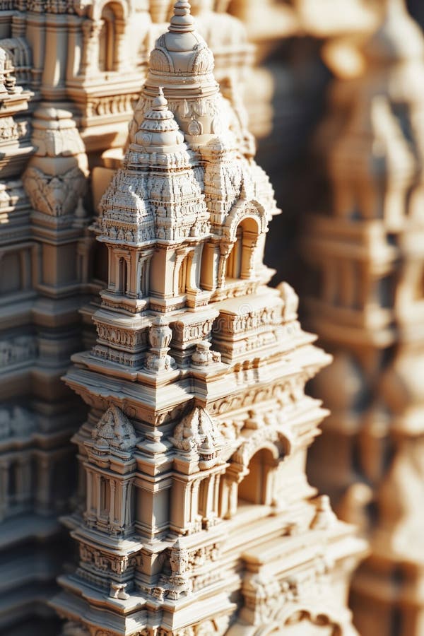 A Detailed View of a Scale Model of a Building Stock Image - Image of ...