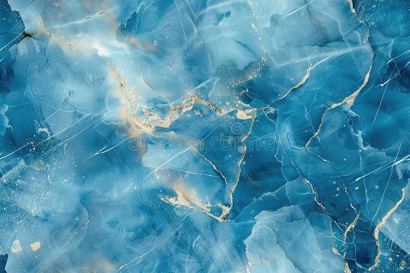 Close Up of a Blue Marble Background, Seamless Pattern Stock Image ...