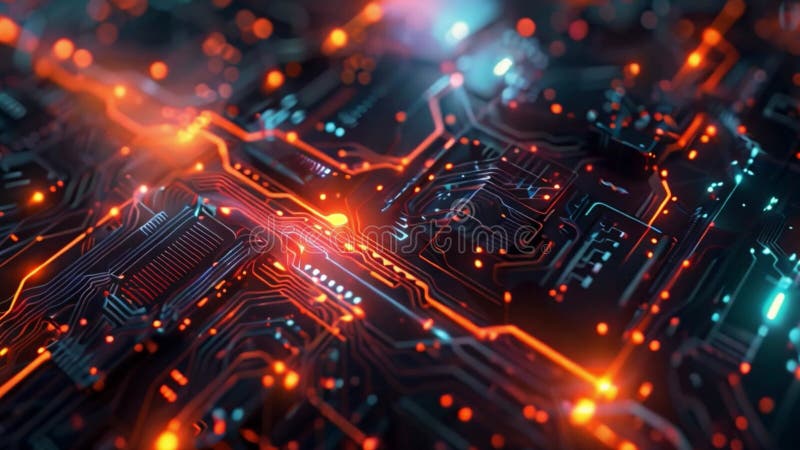 Intricate Circuit Patterns Reflected in a Human Eye Showcasing the ...