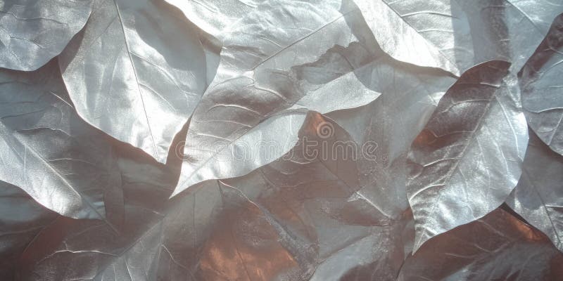 Detailed View of Silver Deep Leaf Wall Showcasing Flaking Texture and ...