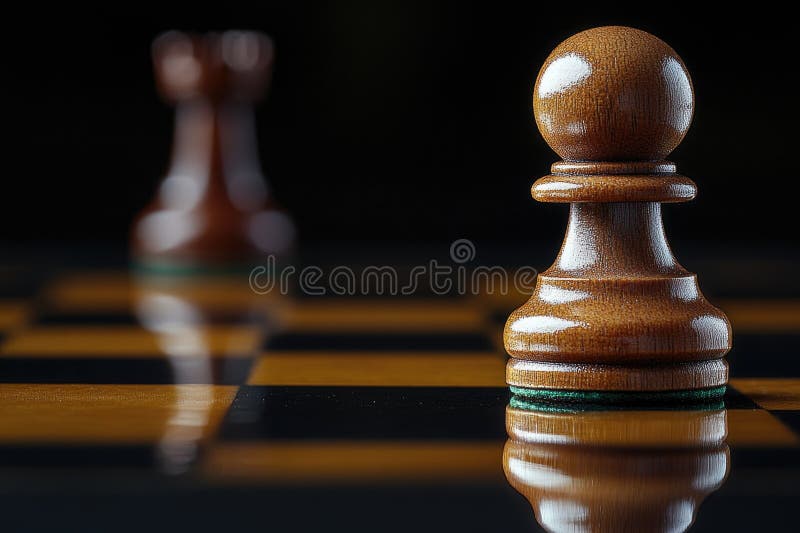 A Detailed View of a Single Chess Piece on a Chess Board, Perfect for ...