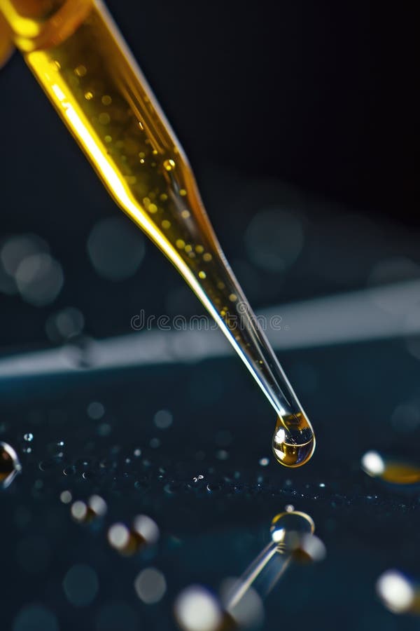 A Detailed View of a Single Droplet of Liquid. Versatile Image for ...