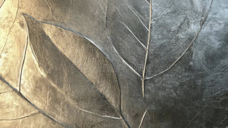 A Detailed View of a Single Leaf Attached To a Wall Stock Footage ...