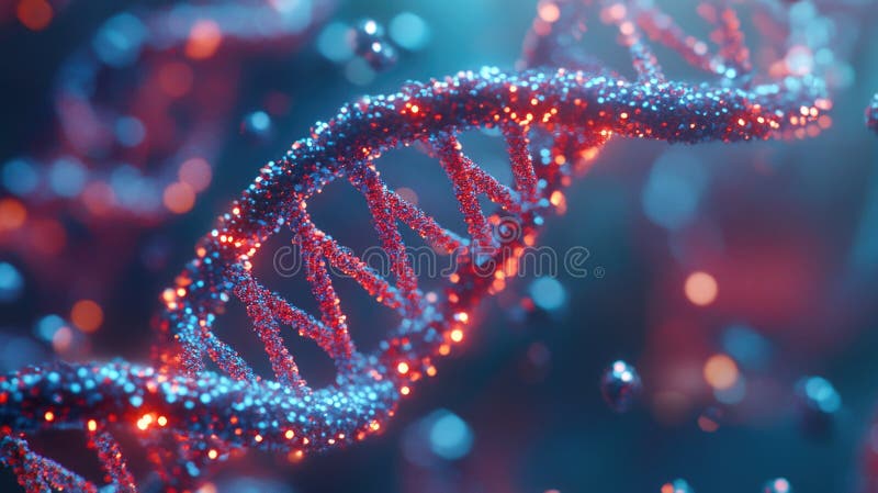 Detailed View Single Strand Dna Molecule Stock Photos - Free & Royalty ...