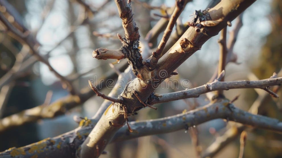 Detailed View of a Single Tree Branch, Suitable for Nature Concepts ...