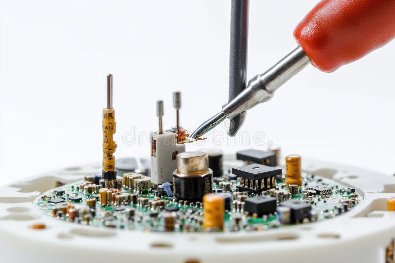 A Detailed View of a Small Electronic Device Stock Photo - Image of ...