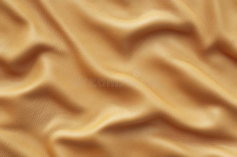 A Detailed View of a Smooth Tan Leather Texture Showcasing Its Fine ...