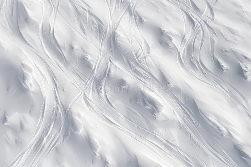 Detailed View of a Snow Covered Mountain with Abstract Patterns from ...