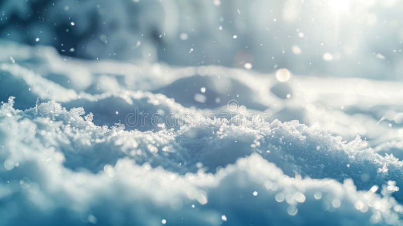Detailed View Snow Covering Ground Suitable Winter Themes Stock Photos ...