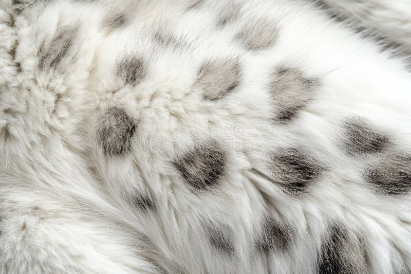 Detailed View of Snow Leopard Fur, Highlighting Its Unique Markings and ...