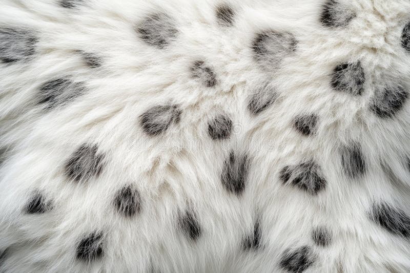 Detailed View of Snow Leopard Fur Highlights Beautiful Rosette Patterns ...