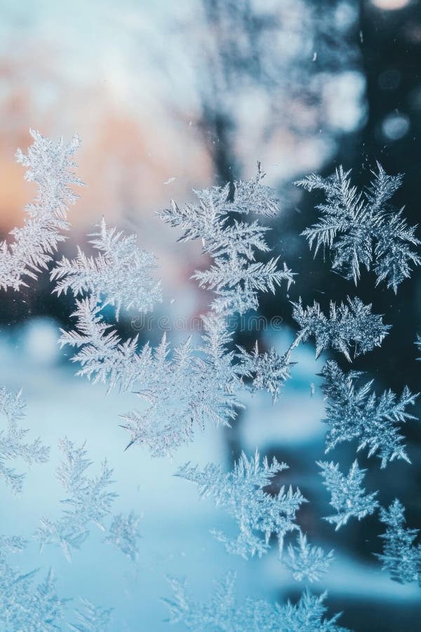 A Detailed View of a Snowy Window Frame, Perfect for Winter-themed ...