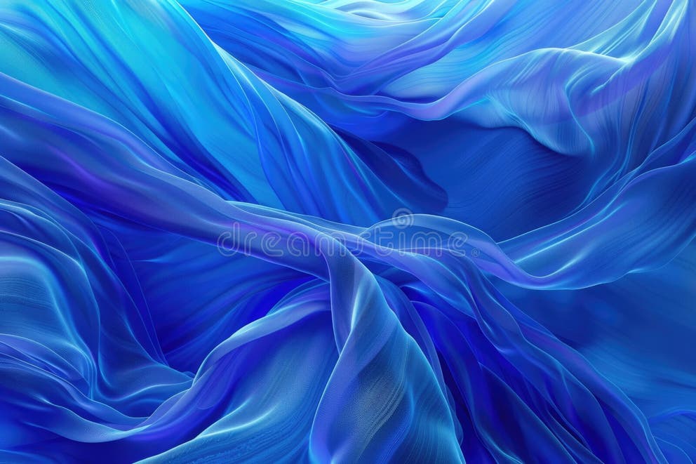 A Detailed View of a Soft Blue Fabric Stock Photo - Image of fabric ...