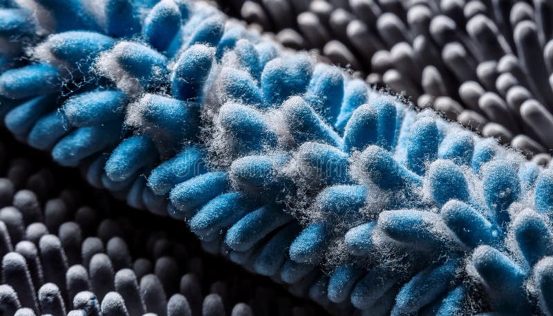 Detailed View of Soft Blue and Gray Surface Textures with Fuzzy ...