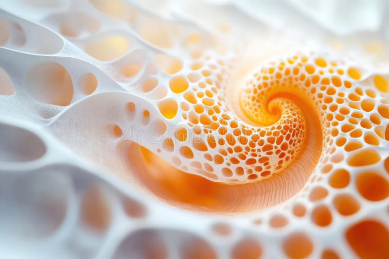 Detailed View of a Spiral Structure Revealing the Intricate Design of a ...