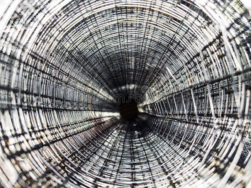 Detailed View of Spiral Wire Mesh Showcasing Intricate Patterns and ...