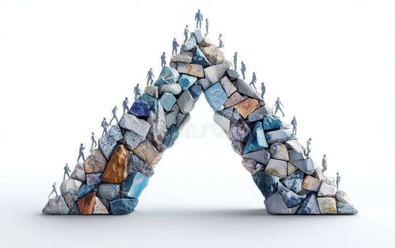 A Detailed View of a Stone Arch Constructed from Rocks and Secured with ...