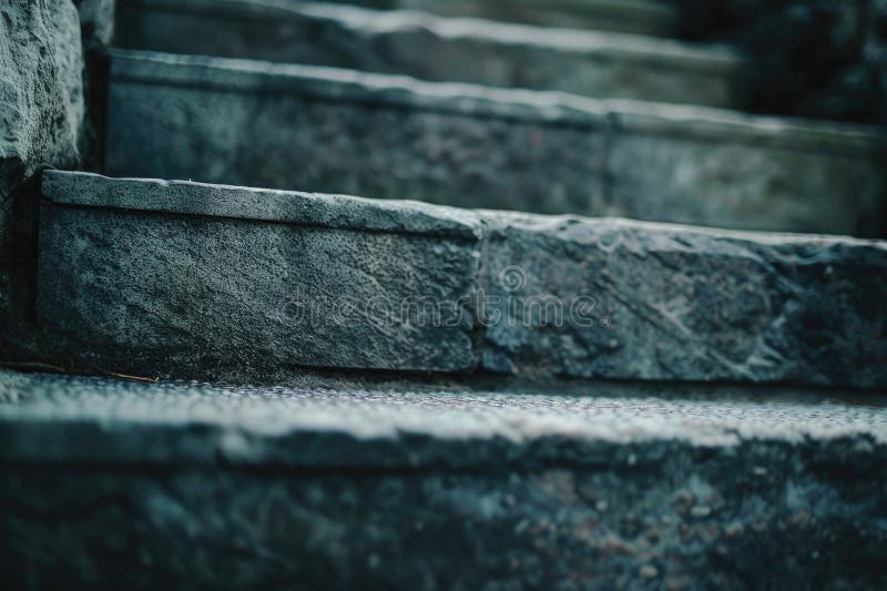 Detailed View of Stone Steps, Perfect for Architectural Projects Stock ...