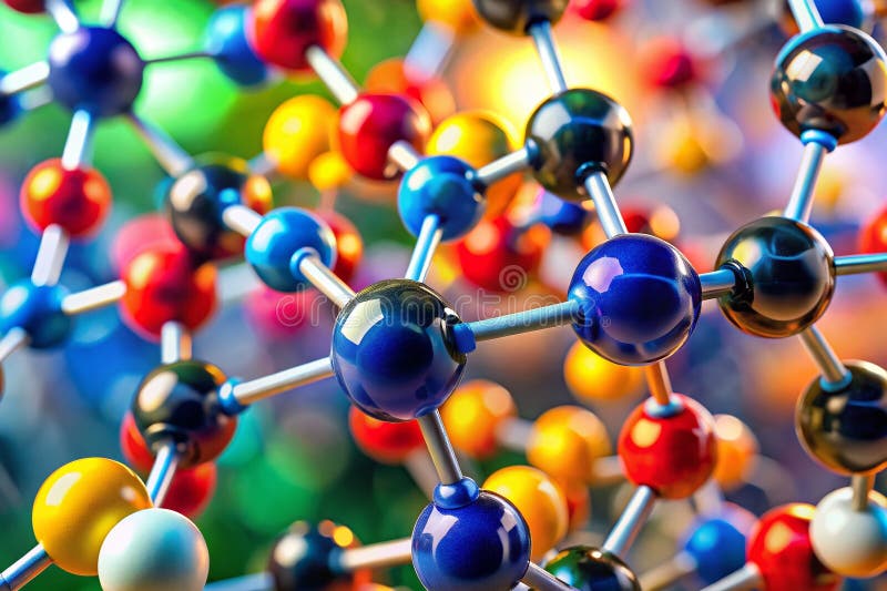 Detailed View of a Thymine Molecule Model Exploring the Fundamental ...