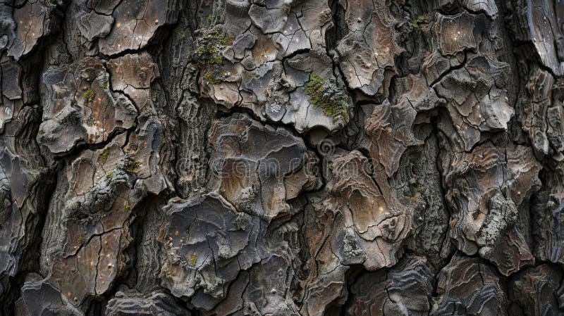 A Detailed View of a Tree Trunk Revealing the Intricate Texture of Its ...