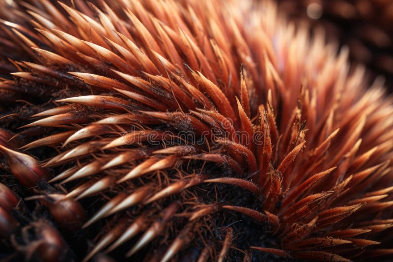 Detailed View of Unique Spiky Coat Stock Image - Image of texture ...