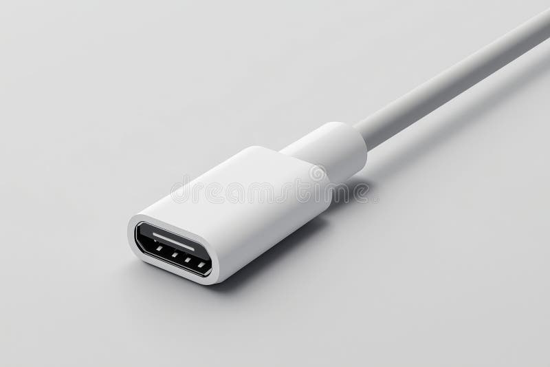 Close-up of a Usb-c Cable Connector Showcasing Modern Technology and ...