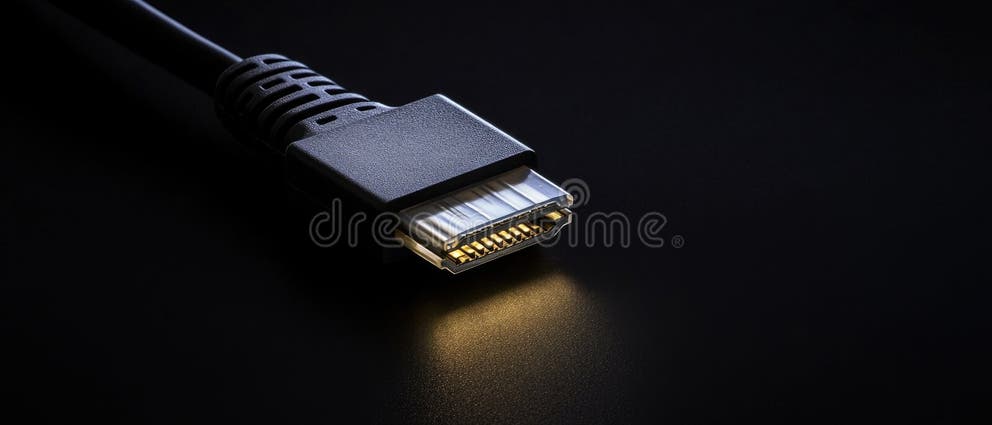 A Detailed View of a USB Cable on a Table, Suitable for Use in ...